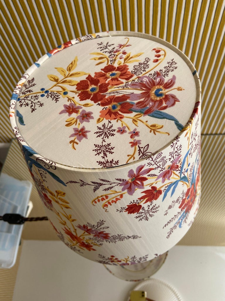 Vintage Gustave Reynaud Ceramic Table Lamp with Customized Shade ...