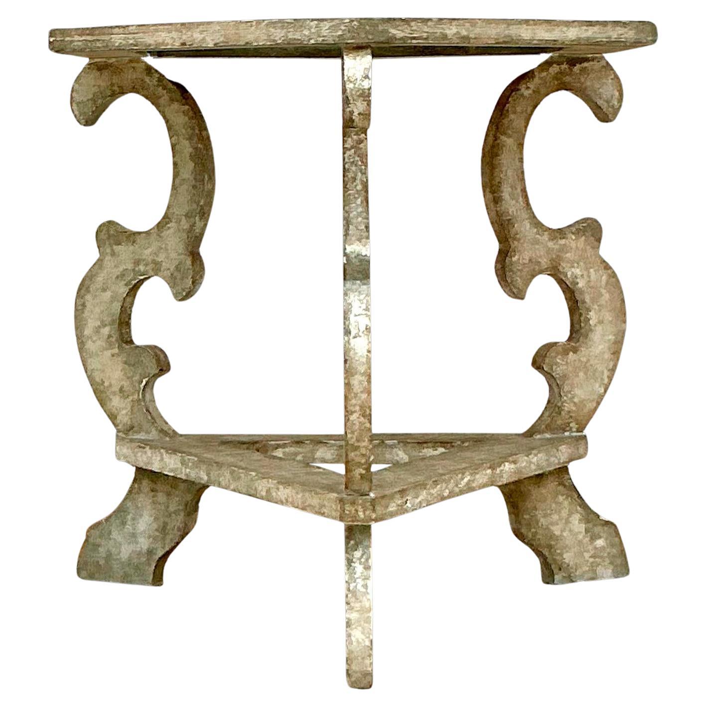 Vintage Gustavian Hexagon Center Hall Table For Sale at 1stDibs