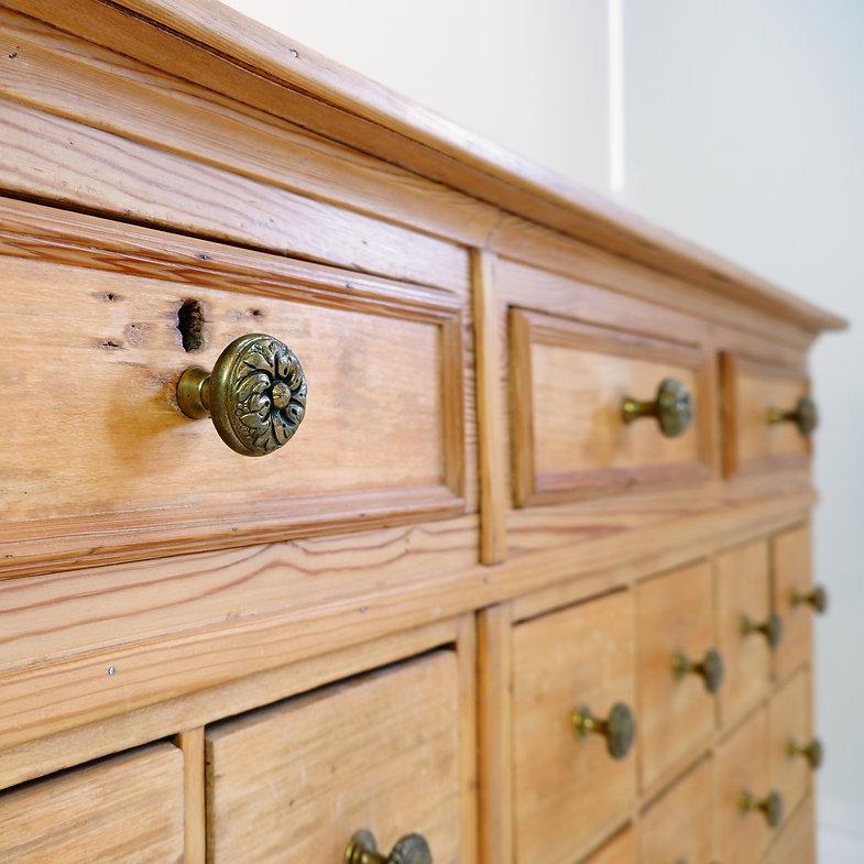 Vintage Haberdashery cabinet 18+3 Drawers For Sale at 1stDibs