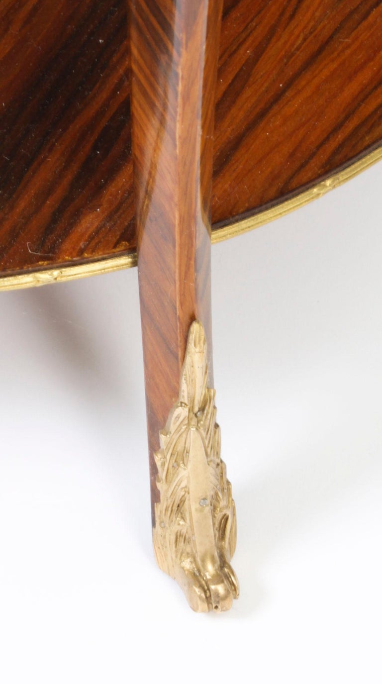 Vintage Half Moon Walnut Chest Side Cabinet Bedside Console 20th C For ...