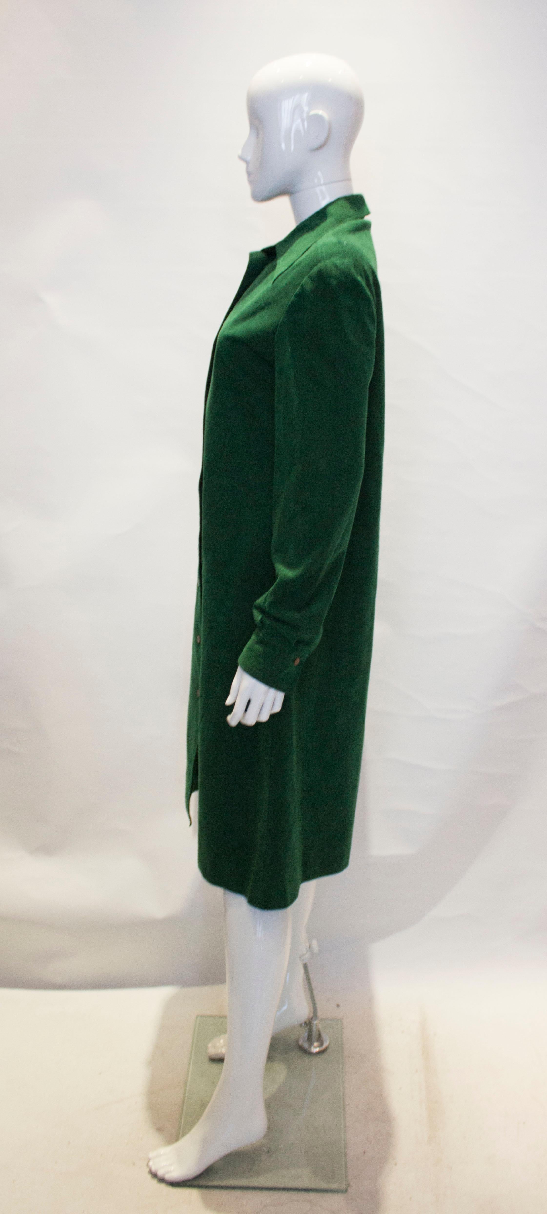Vintage Halston Ultrasuede Shirt Dress at 1stDibs