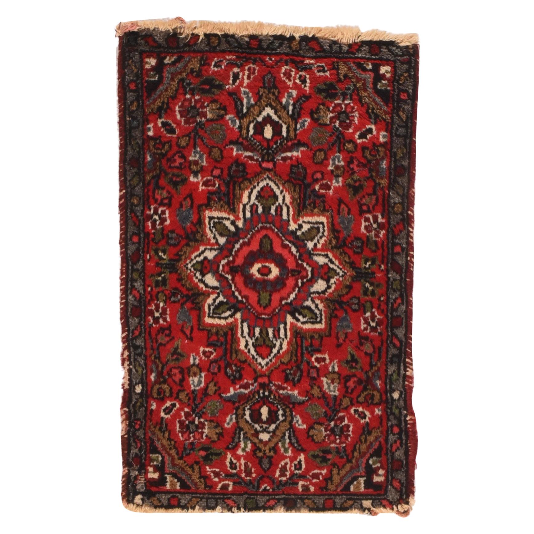Vintage Turkish Wool Mat For Sale at 1stDibs