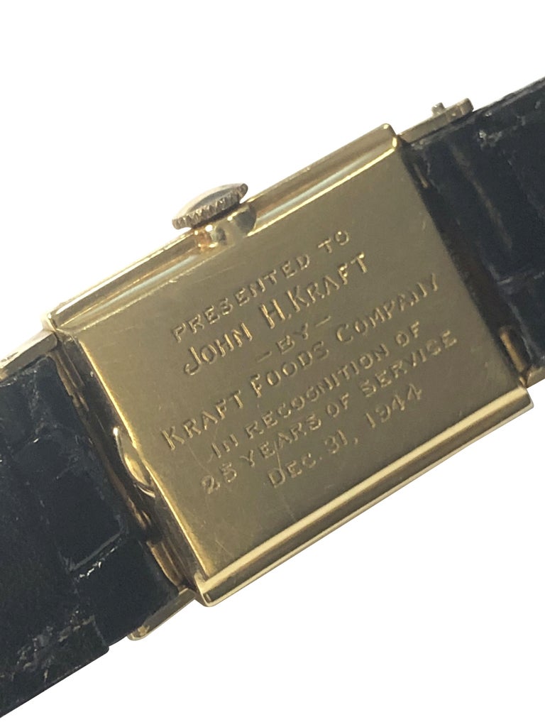 Vintage Hamilton Barton 18K Wrist Watch with important Provenance of ...