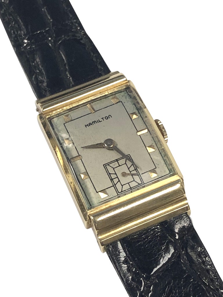 Vintage Hamilton Barton 18K Wrist Watch with important Provenance of ...