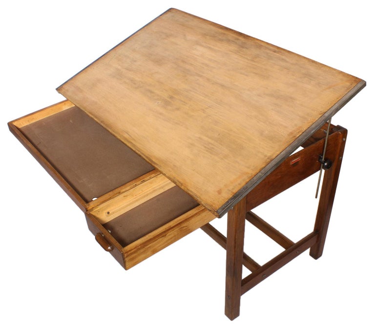 Vintage Hamilton Draftsman's Desk/Table at 1stDibs | draftsman's desk ...