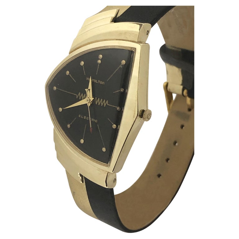 Vintage Hamilton Electric Ventura Gold Electric Wrist Watch For Sale at ...
