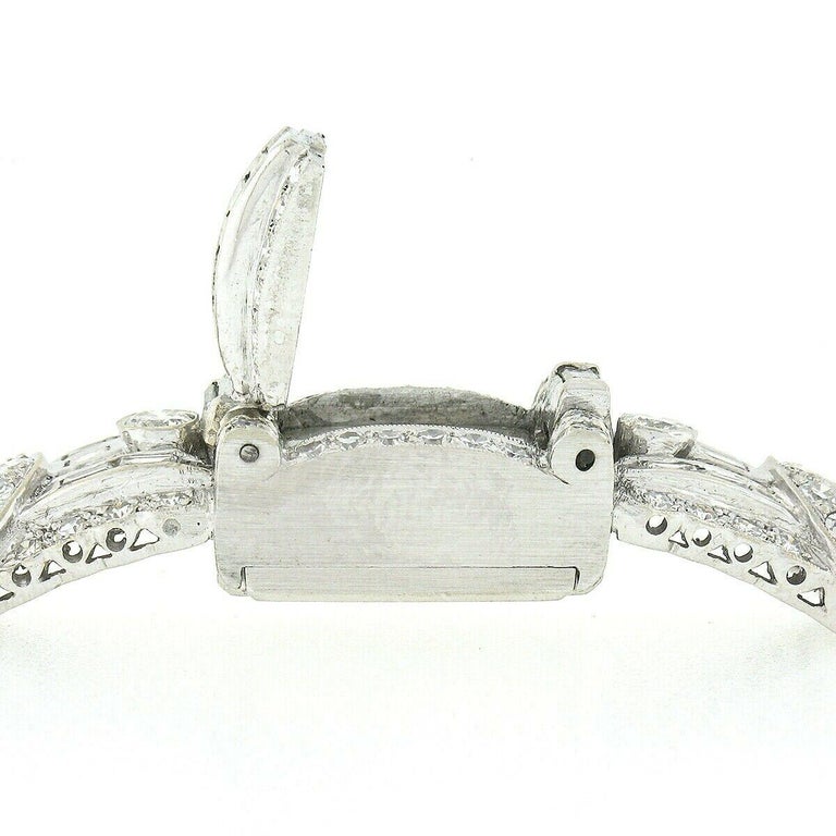 Vintage Hamilton Platinum Round and Baguette 6.70ctw Diamond Hidden ...