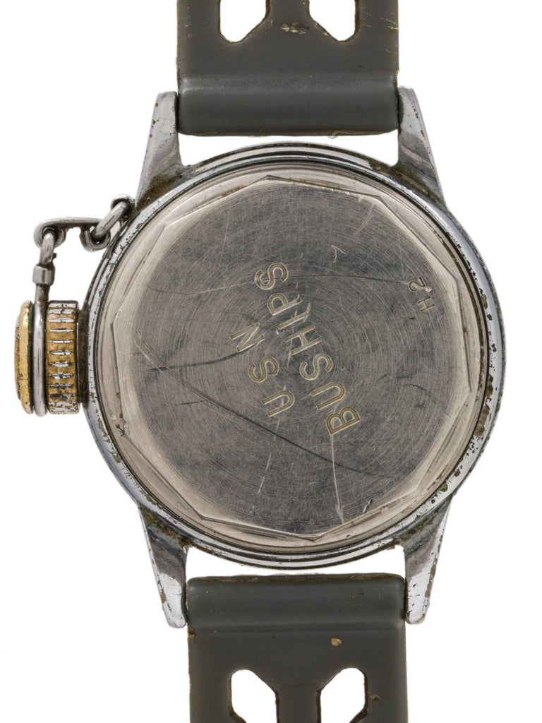 Hamilton Chromium Plated Vintage US Navy “BUSHIPS” WW II Manual Wind ...