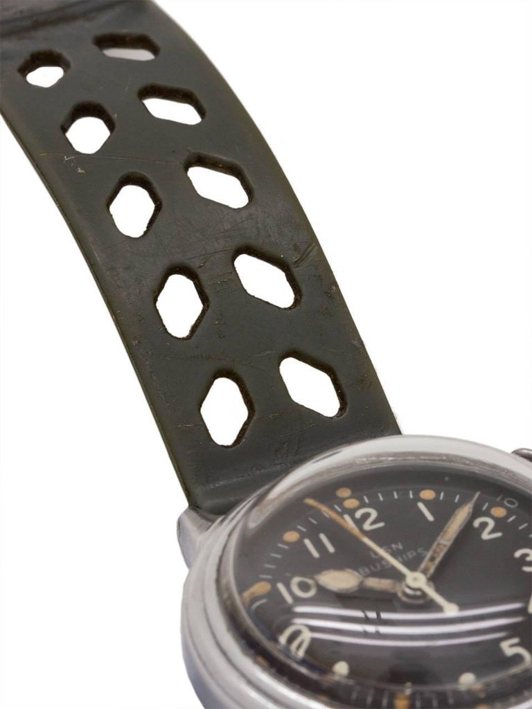 Hamilton Chromium Plated Vintage US Navy “BUSHIPS” WW II Manual Wind ...