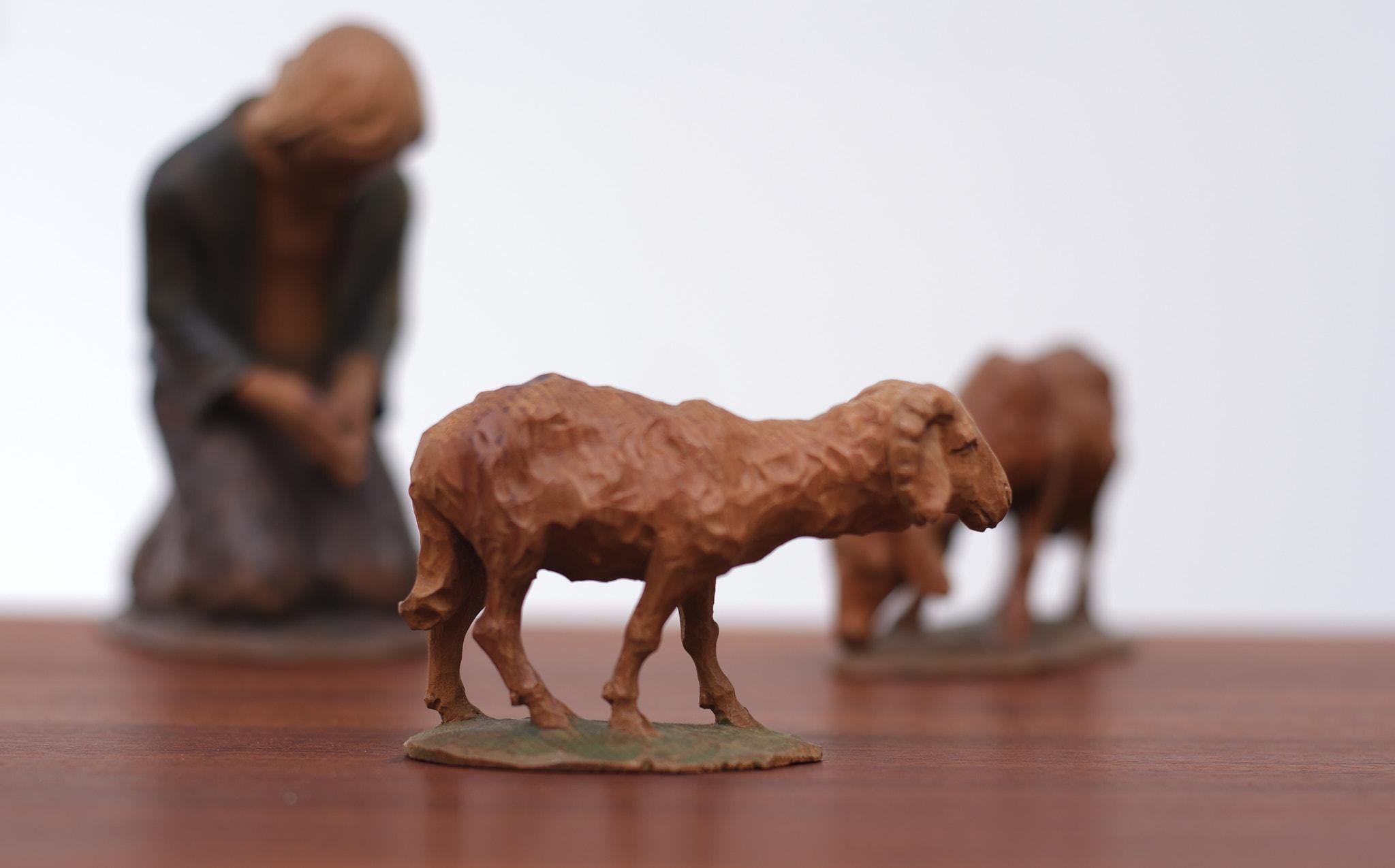 Vintage Hand-Carved Nativity Scene from Germany at 1stDibs | hand ...
