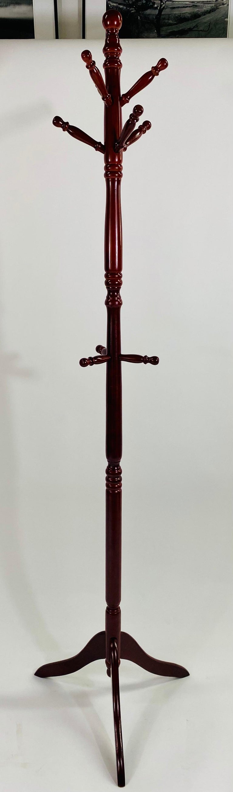 Vintage Hand-Carved Rosewood Coat Rack or Stand For Sale at 1stDibs ...