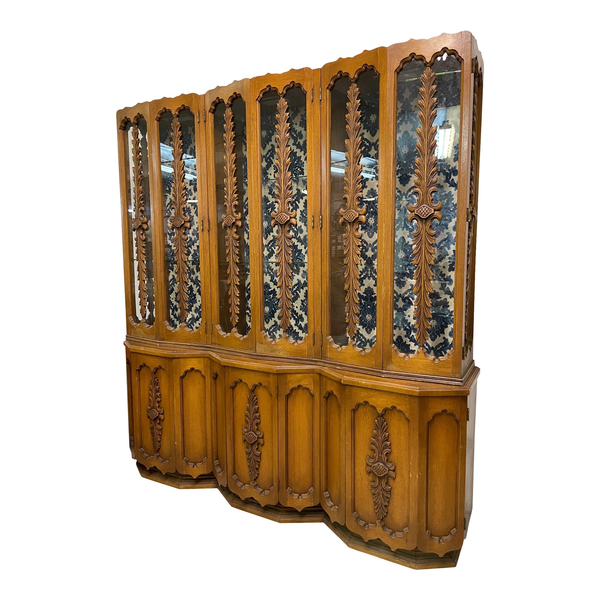 French Rococo Style China Cabinet by Romweber For Sale at 1stDibs