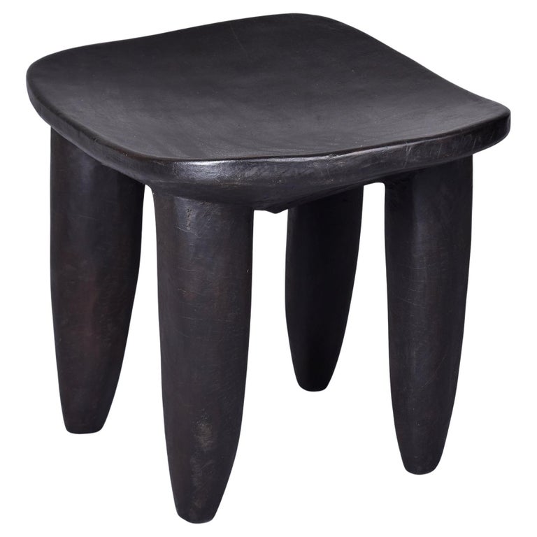 Vintage Hand Carved Senufo Stool or Side Table For Sale at 1stDibs