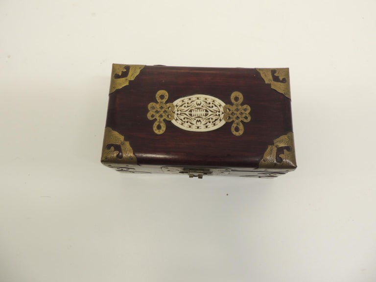 Vintage Hand Carved Wood and Bone Asian Jewelry Box at 1stDibs ...
