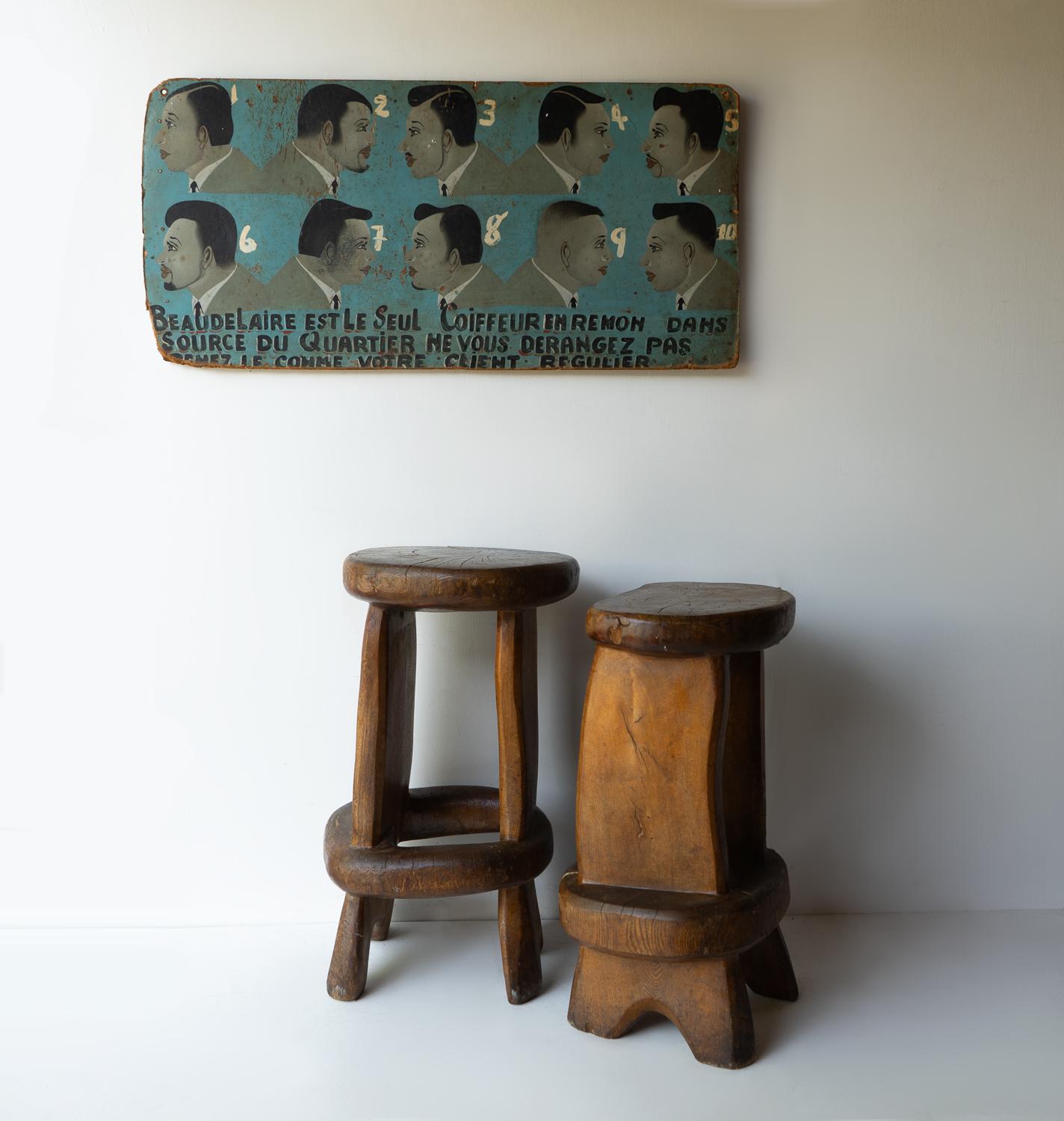 Vintage Hand Painted African Barbershop Sign Original Hairdresser ...