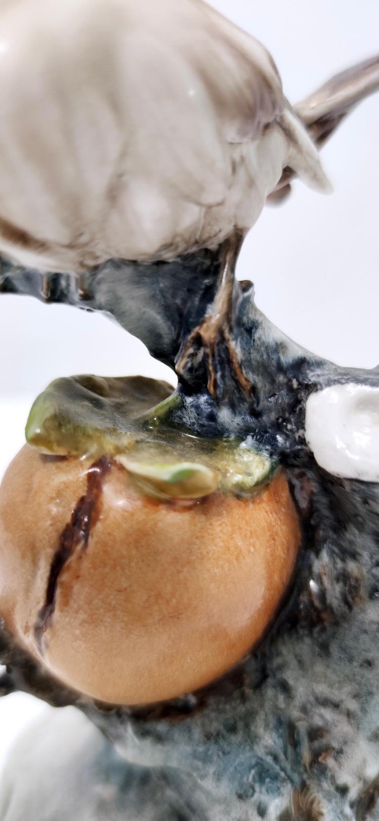 Vintage Hand-Painted and Lacquered Ceramic Bird by Piero Cedraschi ...