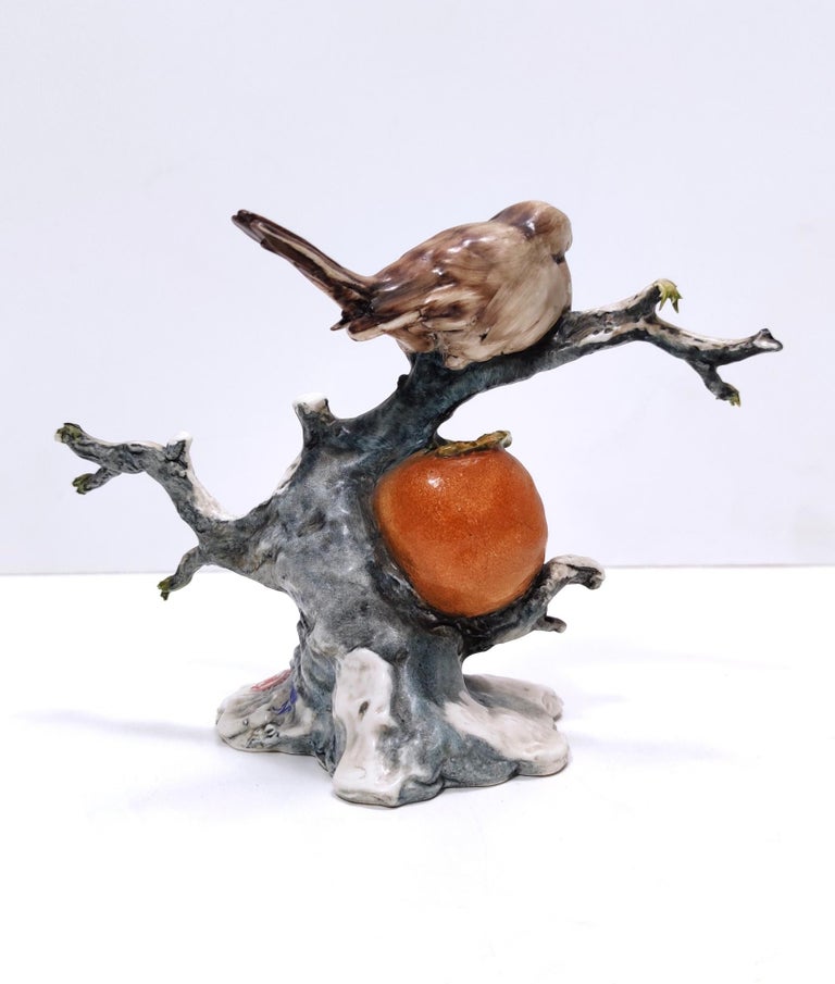 Vintage Hand-Painted and Lacquered Ceramic Bird by Piero Cedraschi ...