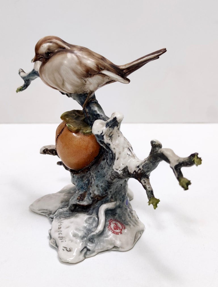 Vintage Hand-Painted and Lacquered Ceramic Bird by Piero Cedraschi ...
