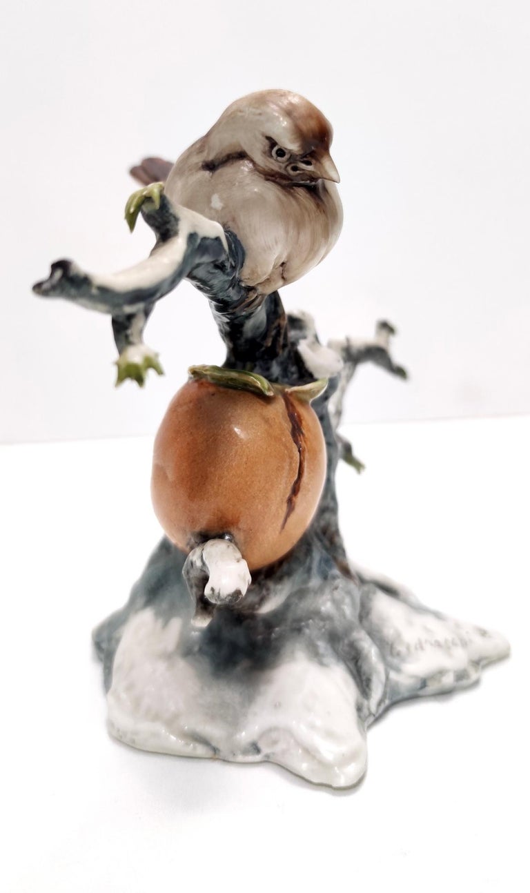 Vintage Hand-Painted and Lacquered Ceramic Bird by Piero Cedraschi ...