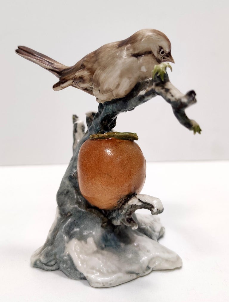 Vintage Hand-Painted and Lacquered Ceramic Bird by Piero Cedraschi ...
