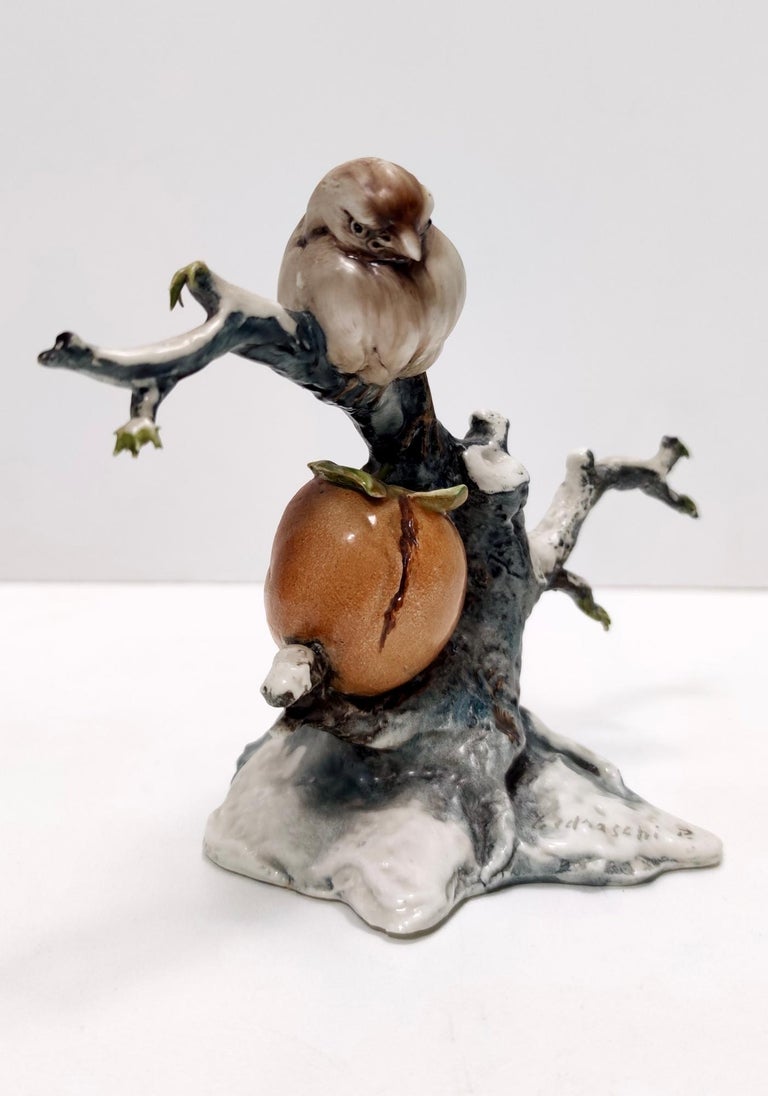 Vintage Hand-Painted and Lacquered Ceramic Bird by Piero Cedraschi ...