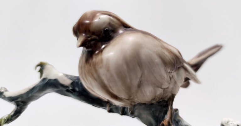 Vintage Hand-Painted and Lacquered Ceramic Bird by Piero Cedraschi ...