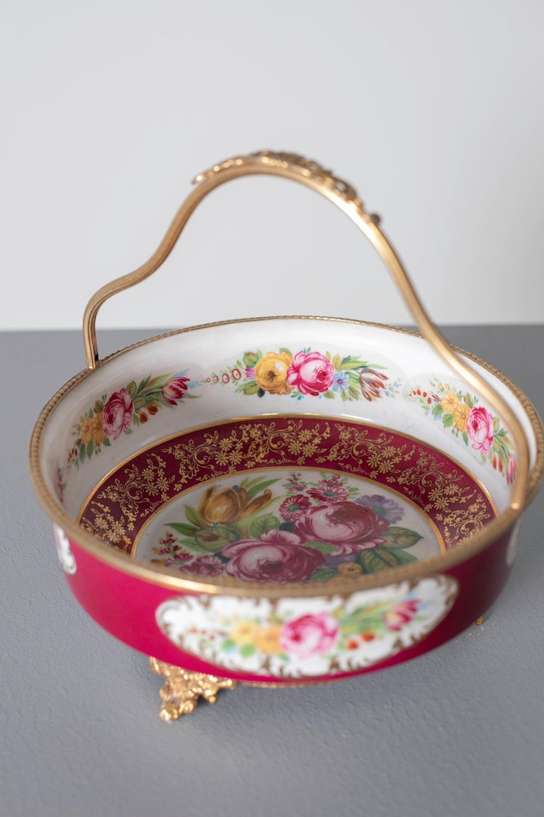 Vintage Hand Painted Ceramic Centerpiece For Sale at 1stDibs