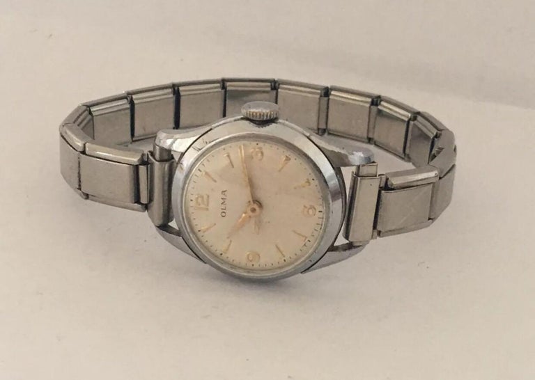 Vintage Hand-Winding Olma Swiss Made Ladies Wristwatch with Flexible ...