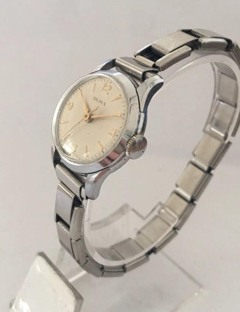 Vintage Hand-Winding Olma Swiss Made Ladies Wristwatch with Flexible ...