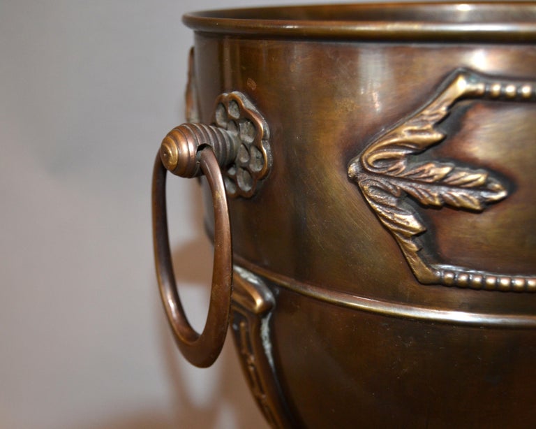 Vintage Handcrafted Ornate Bronze Wine Bucket, Ice Bucket with Claw ...