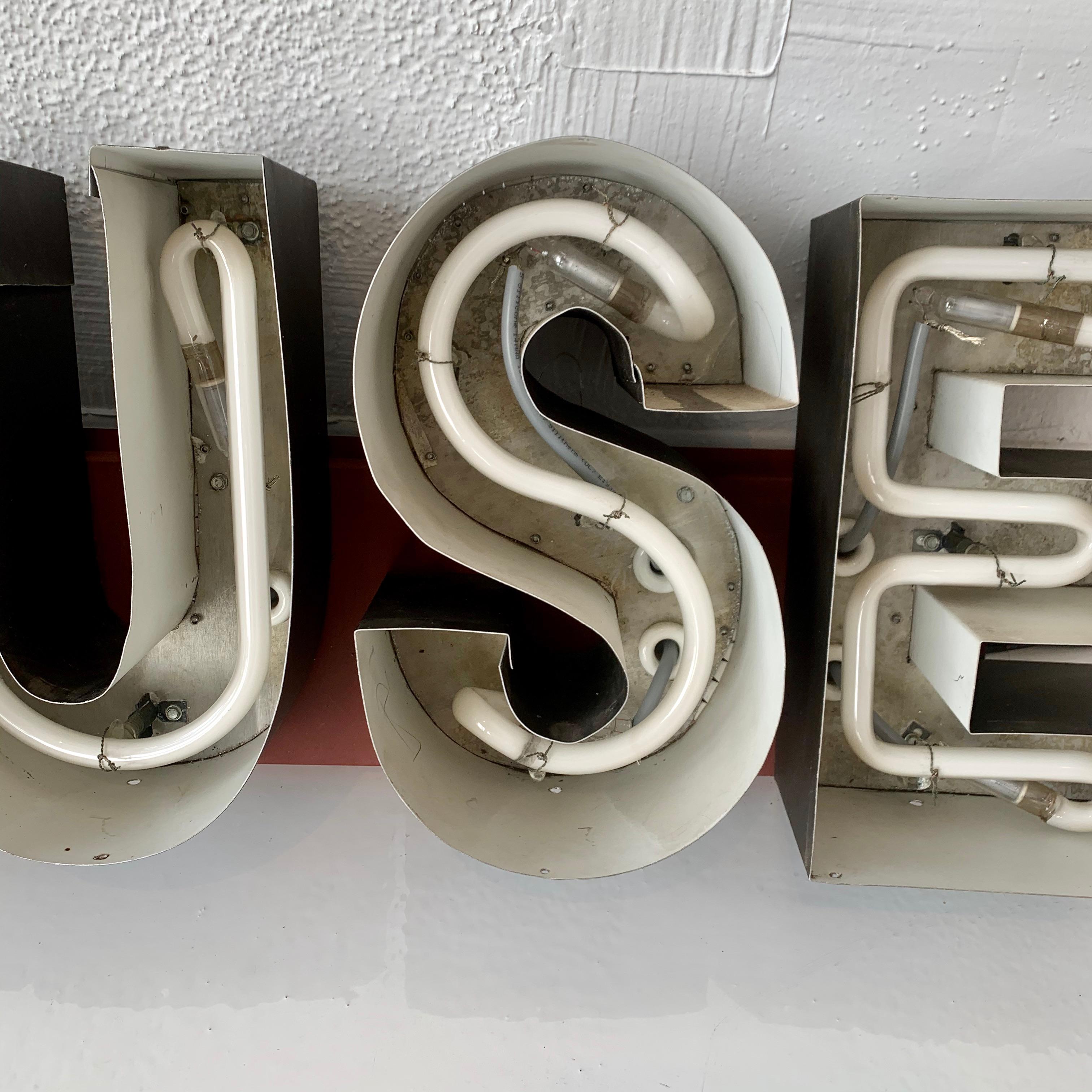 Vintage Handmade Neon "HOUSE" Sign For Sale at 1stDibs