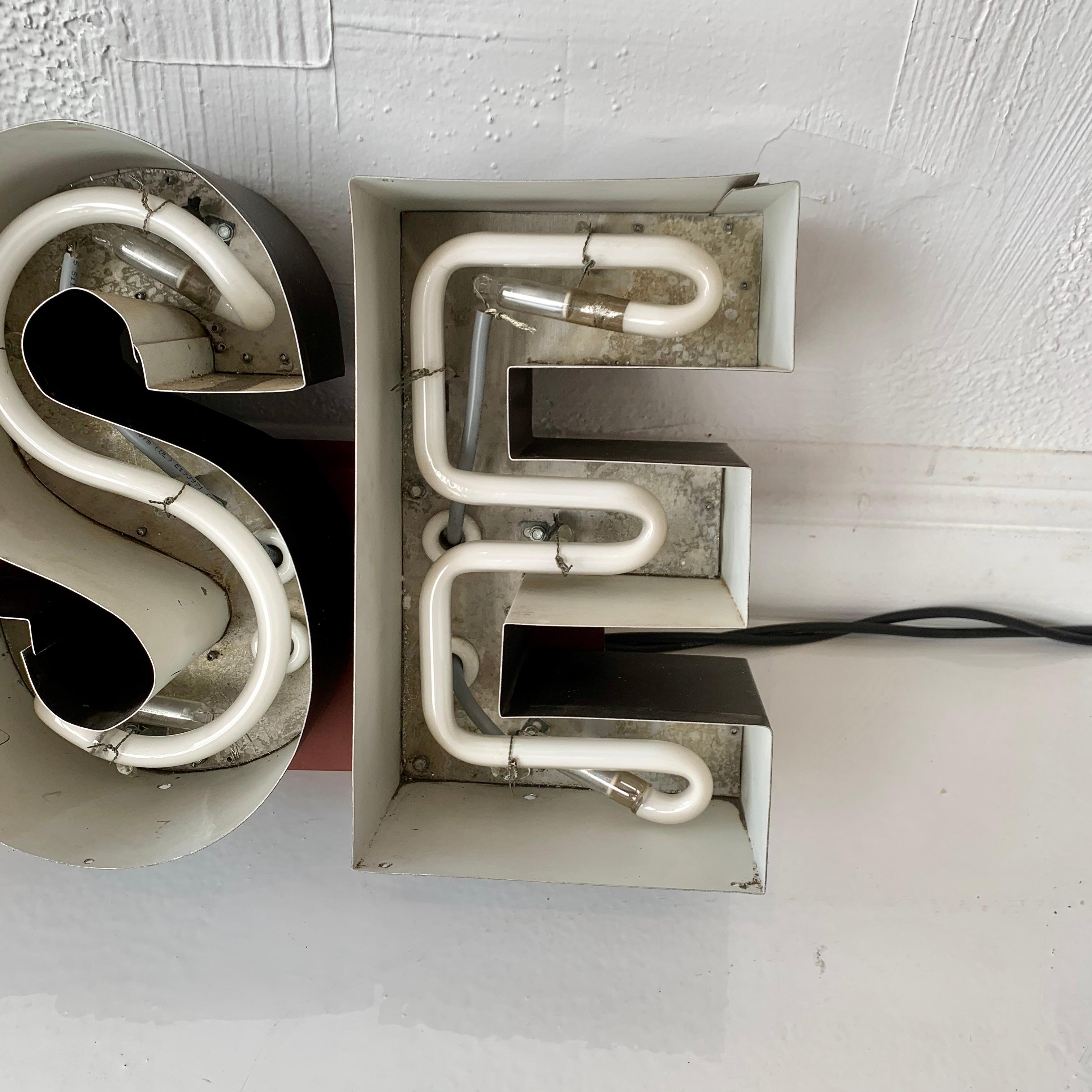 Vintage Handmade Neon "HOUSE" Sign For Sale at 1stDibs