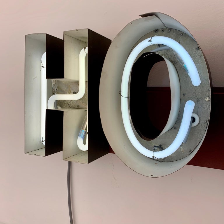 Vintage Handmade Neon "HOUSE" Sign For Sale at 1stDibs
