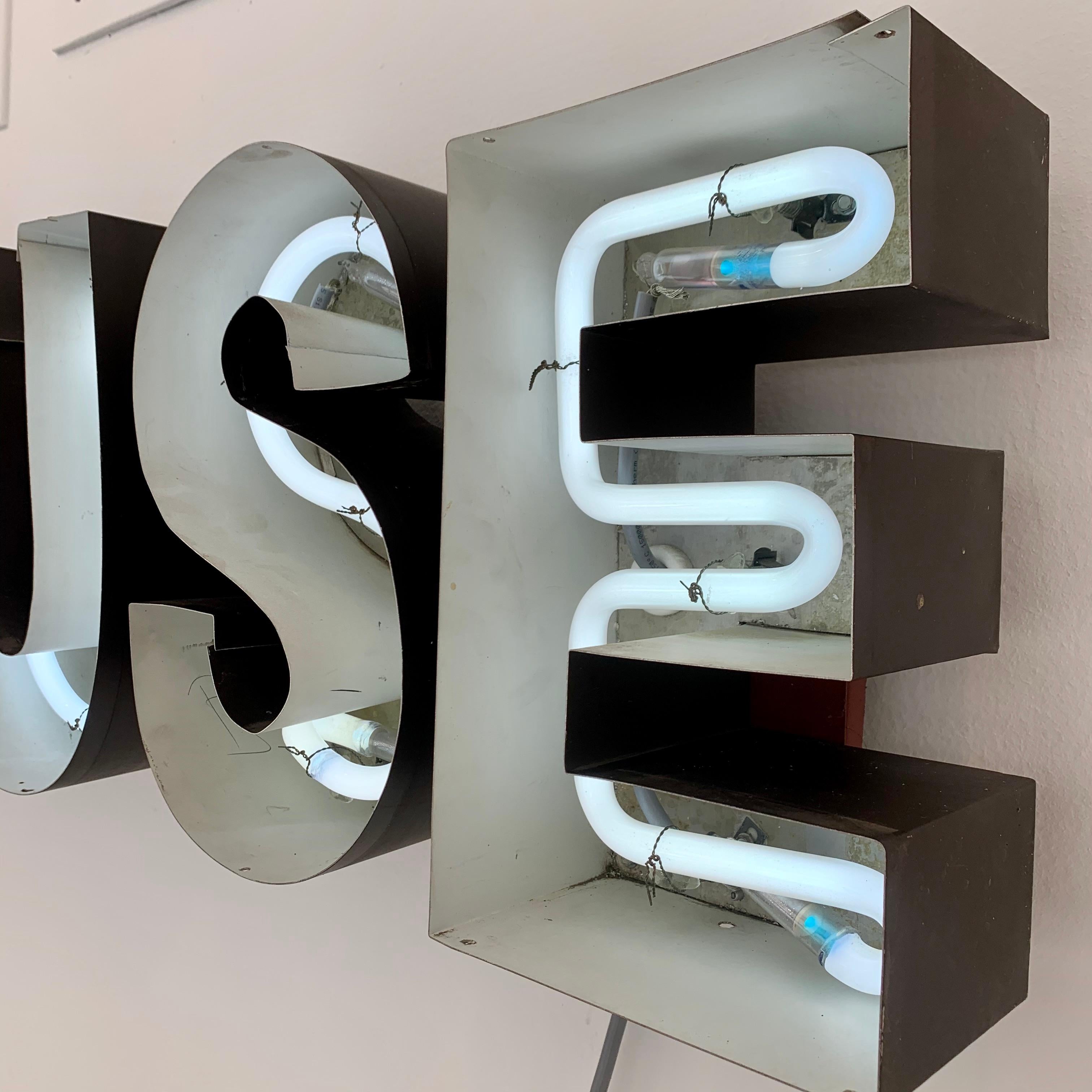 Vintage Handmade Neon "HOUSE" Sign For Sale at 1stDibs