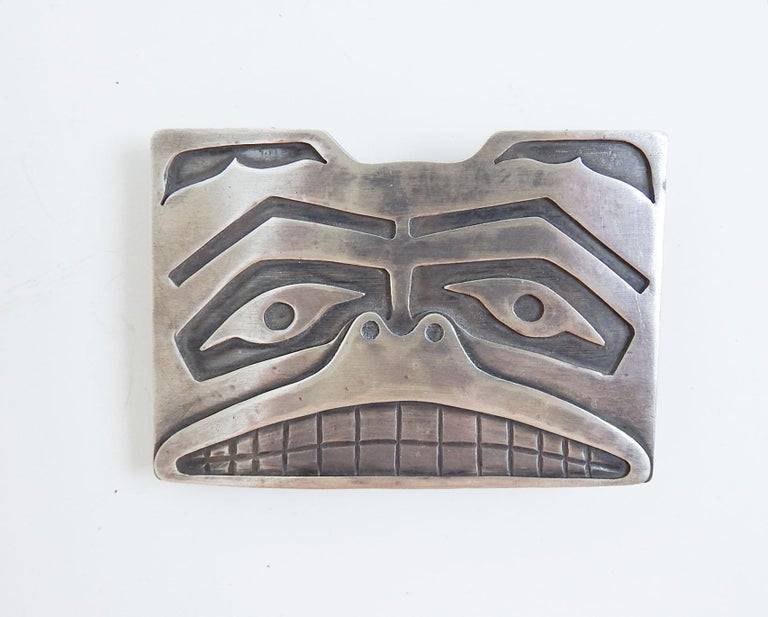 Vintage Handmade Sterling Silver Bear Belt Buckle Artist Studio For ...