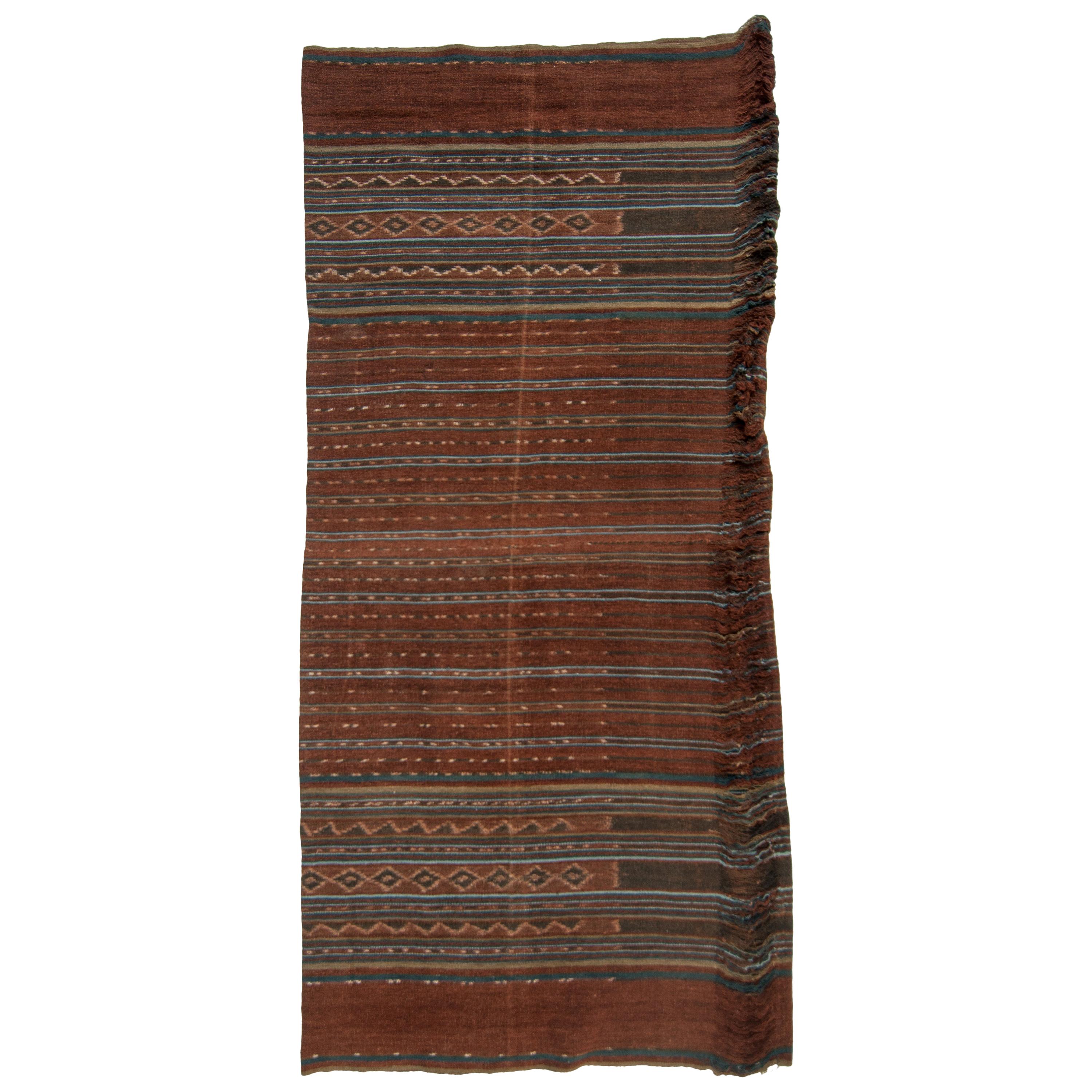 Vintage Handspun Cotton Ikat, Uncut Warp, Lembata, Indonesia, Mid-20th ...