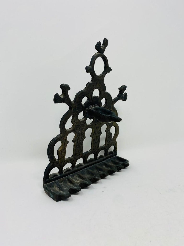Vintage Hanging North African Hanukkah Menorah For Sale at 1stDibs