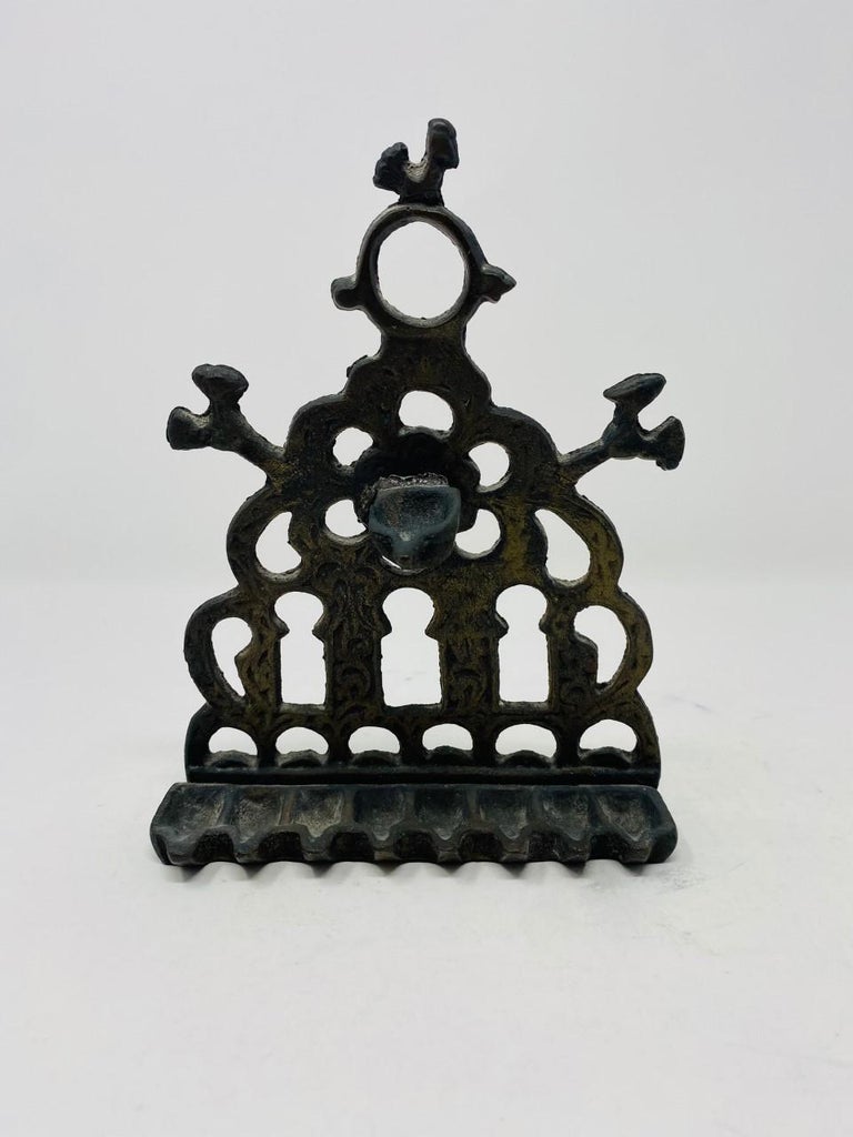 Vintage Hanging North African Hanukkah Menorah For Sale at 1stDibs