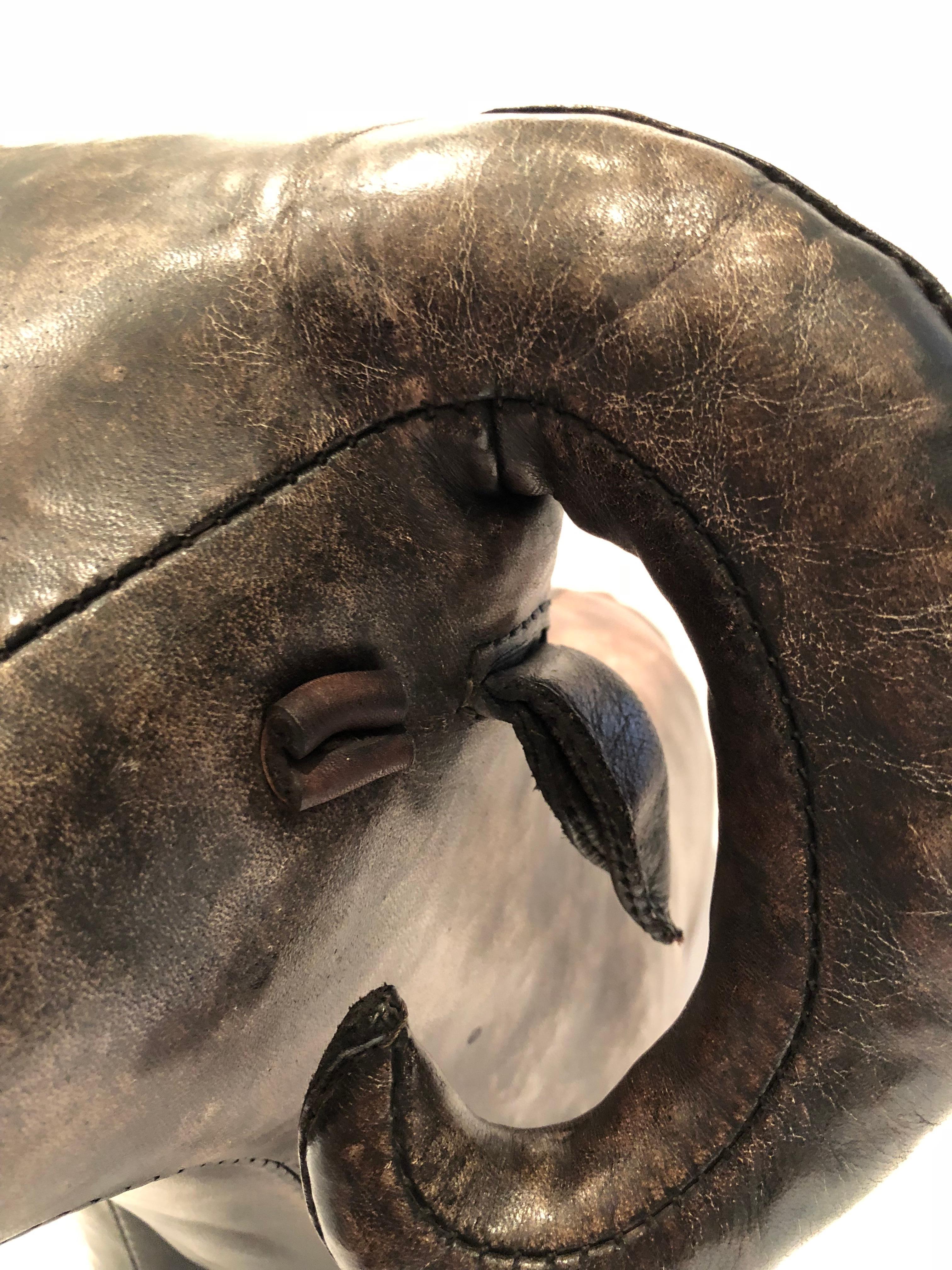 Vintage Hard to Find Abercrombie and Fitch Leather Ram at 1stDibs