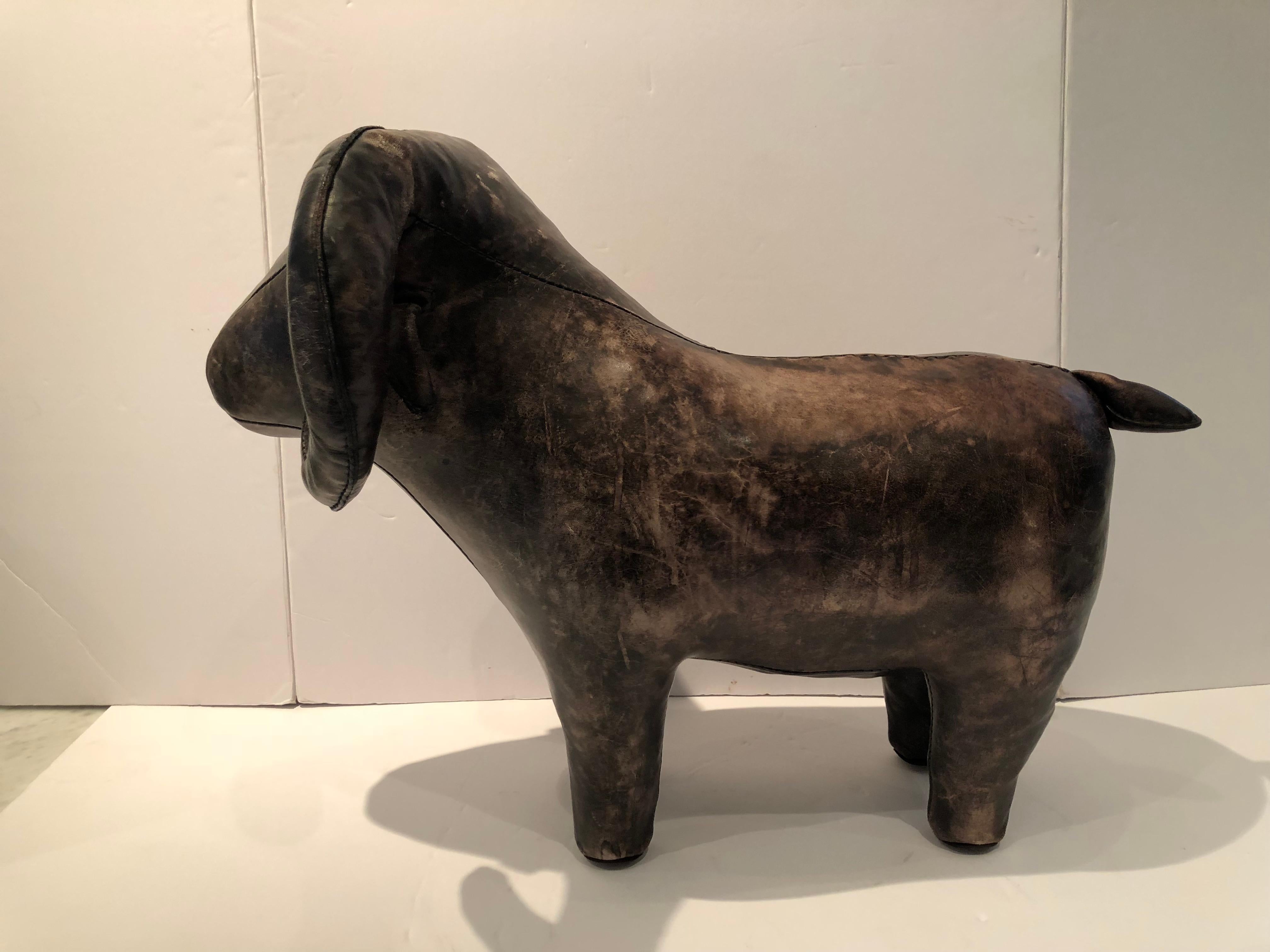 Vintage Hard to Find Abercrombie and Fitch Leather Ram at 1stDibs