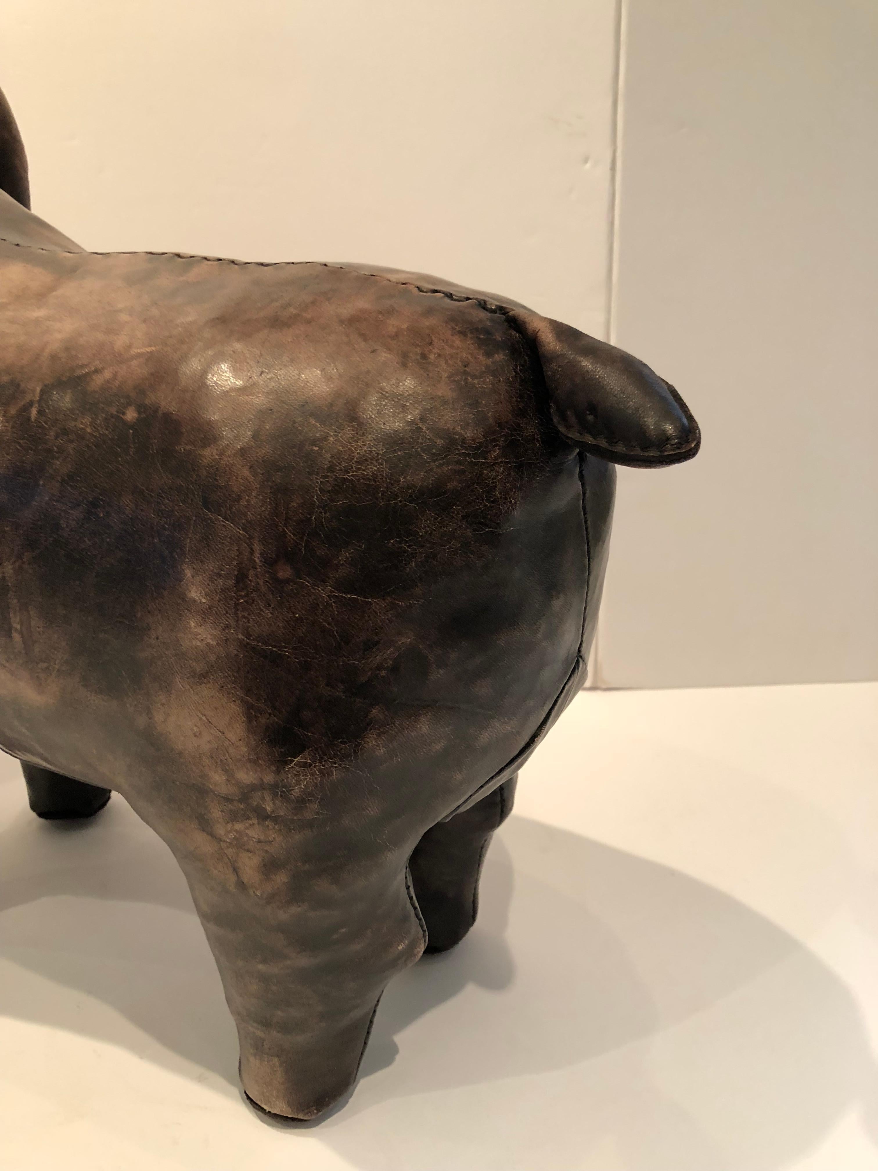 Vintage Hard to Find Abercrombie and Fitch Leather Ram at 1stDibs