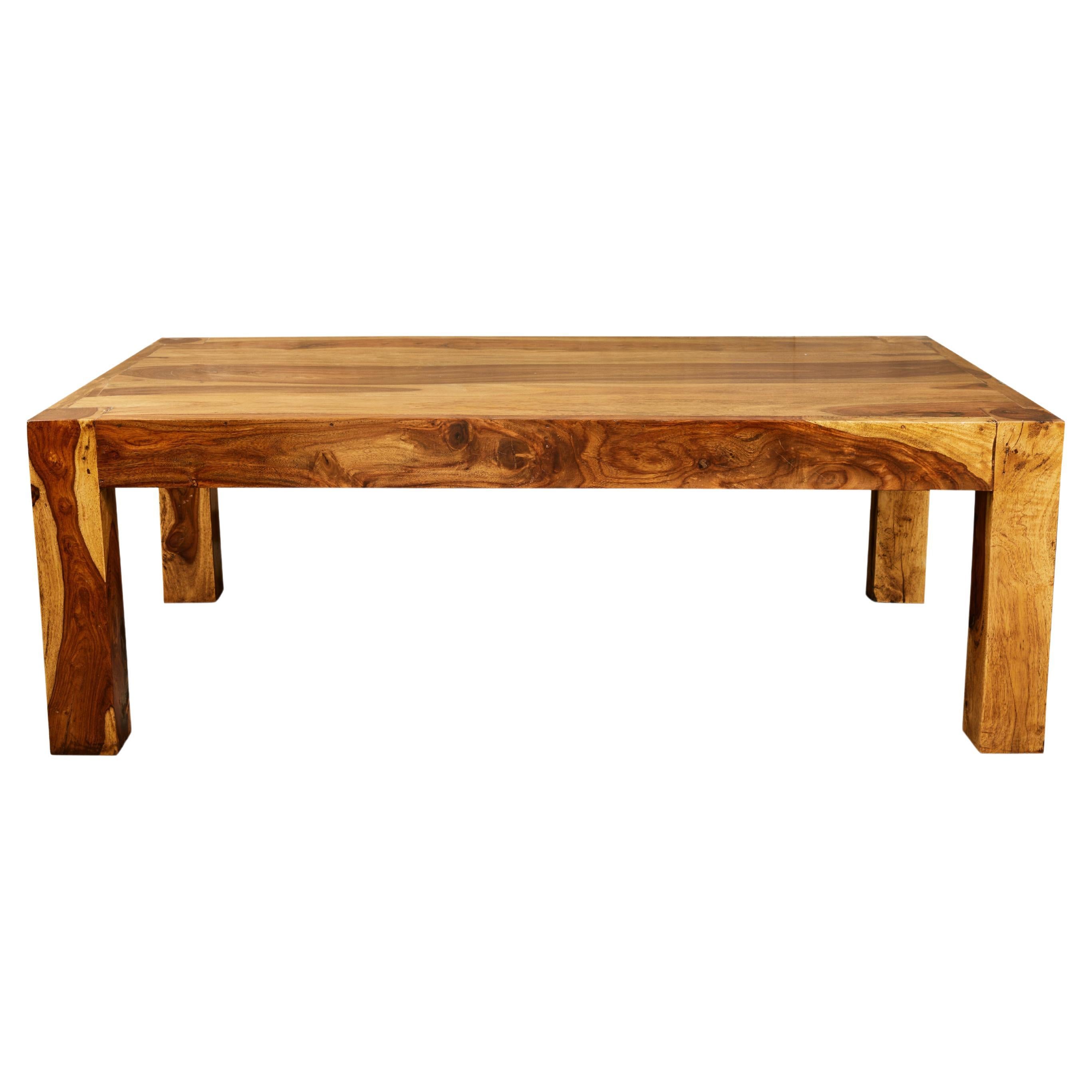 Persimmon Orange Laminated Parsons Coffee Table at 1stDibs