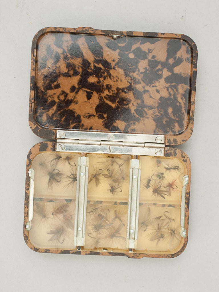 Vintage Hardy Neroda Fly Fishing Trout Fly Box in Baklite at 1stDibs
