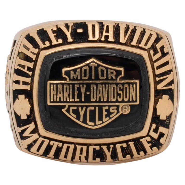 Vintage Harley Davidson Mens Rings Harley Davidson MOD Silver Biker