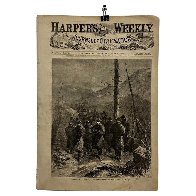 Vintage Harper's Weekly Journal of Civilization New York 1864 For Sale ...