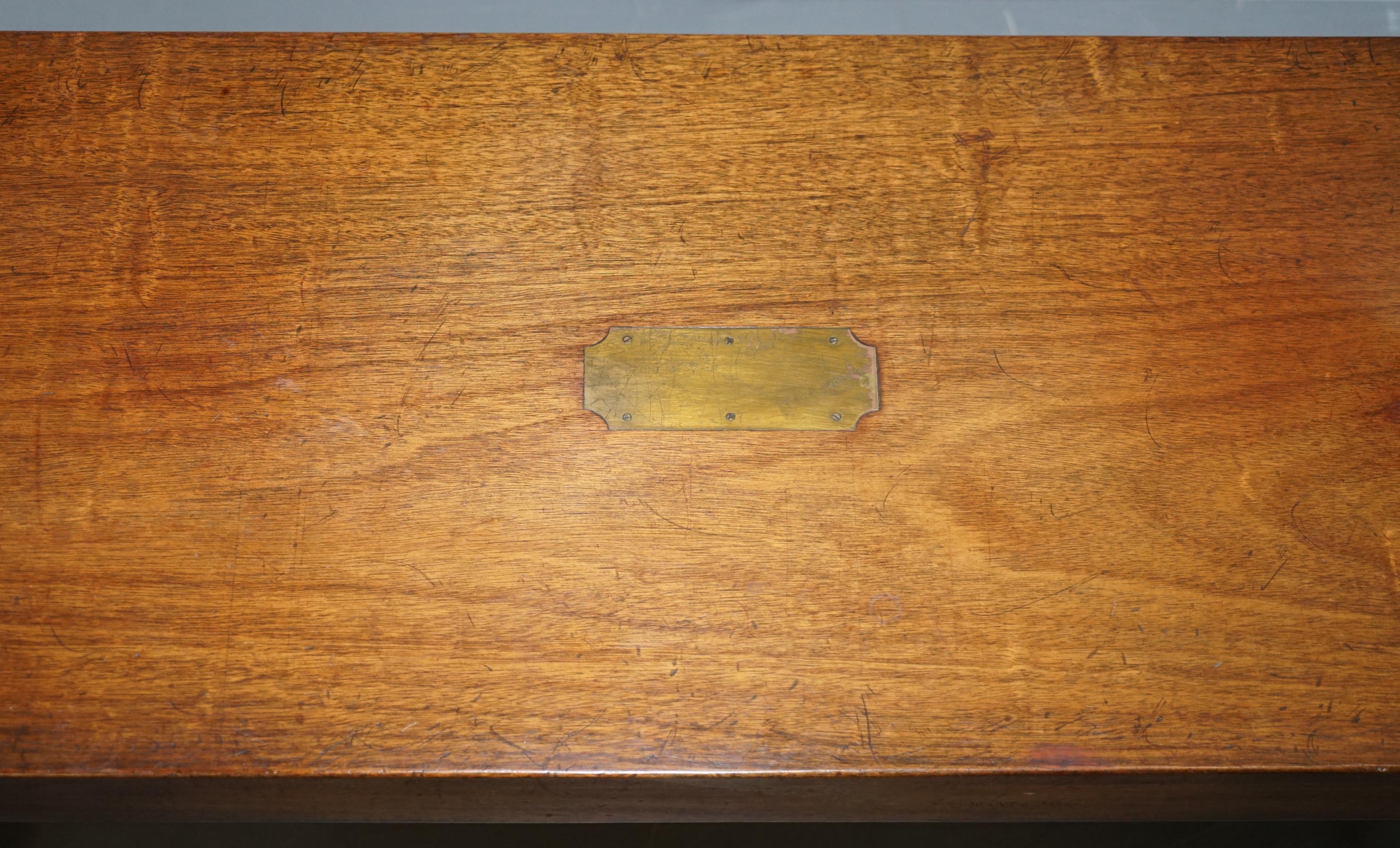 Vintage Harrods London Kennedy Military Campaign Style Coffee Table ...