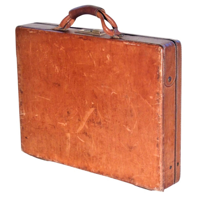 Vintage Hartmann Belting Leather Slim Attache Case, Single Lock Model ...