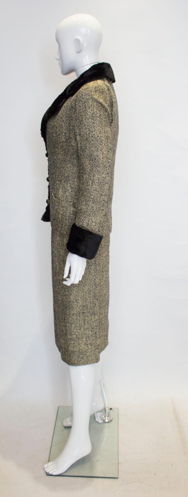 Vintage Hartnell Dress and Jacket. For Sale at 1stDibs