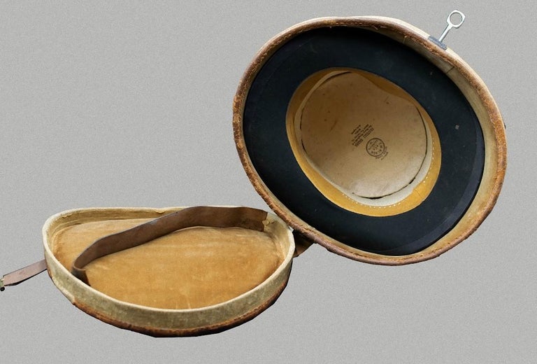 Vintage Hat Box with Hat, Early 20th Century For Sale at 1stDibs ...