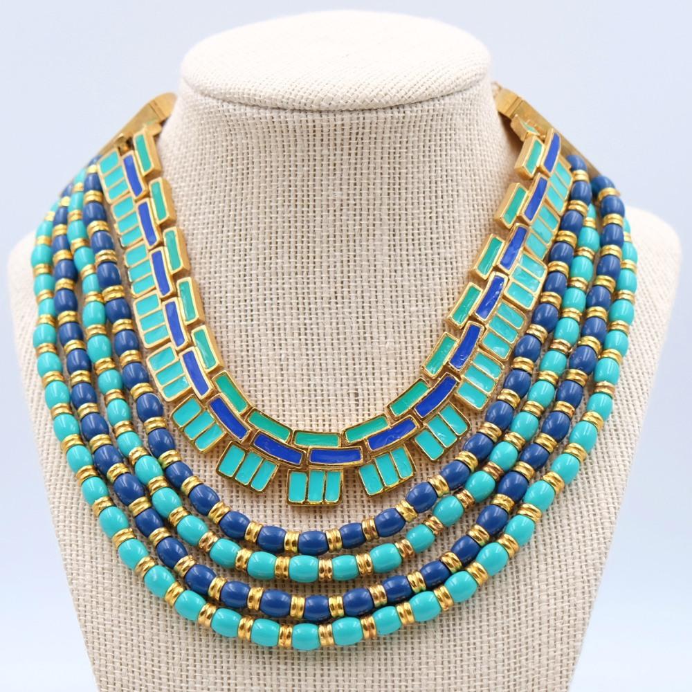 Vintage Hattie Carnegie Egyptian Revival Necklace For Sale at 1stDibs ...